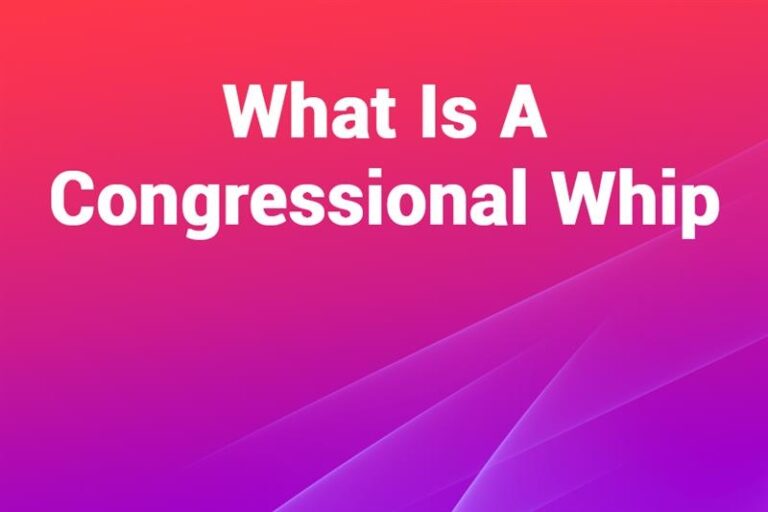What Is a Congressional Whip? Role, Responsibilities & Importance