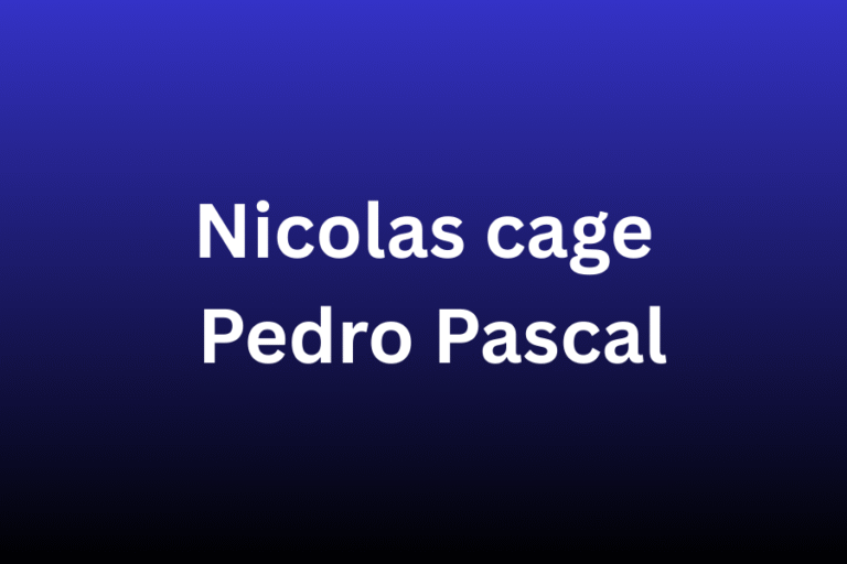 Nicolas Cage Pedro Pascal: Exploring the Intersection of Two Iconic ...